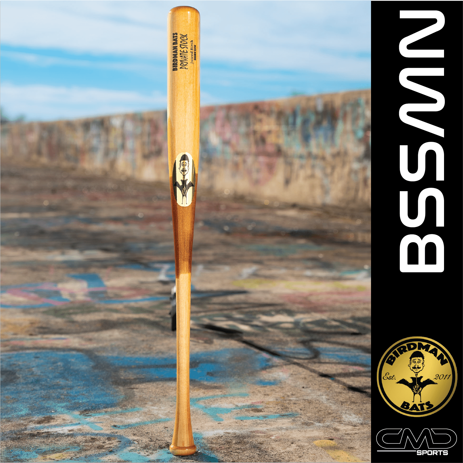 Birdman Bats Juiced Private Stock 'BSSMN' Birch Baseball Bat – CMD Sports