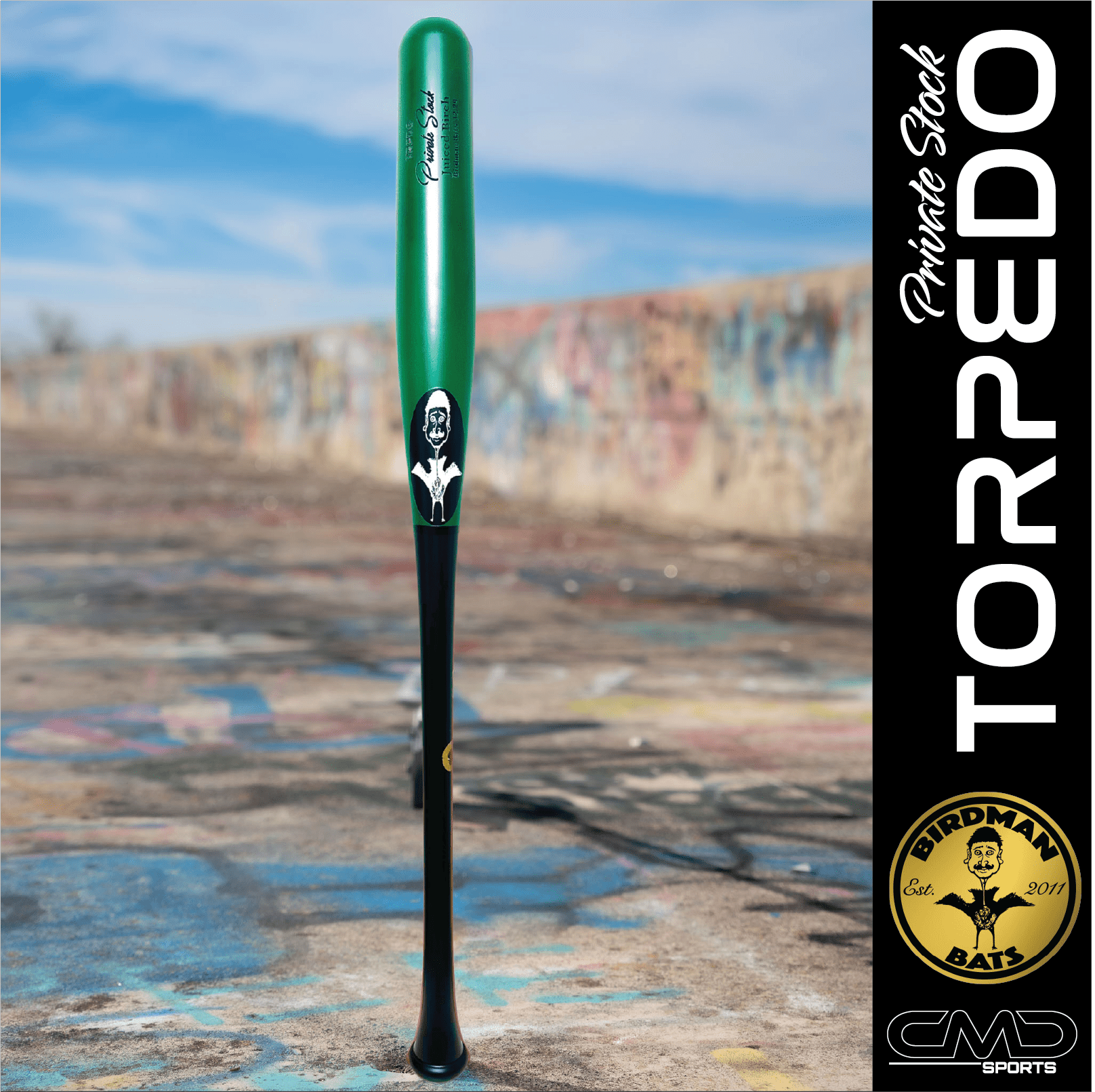 Birdman Bats Juiced Private Stock 'TRPDO' Birch Torpedo Bat
